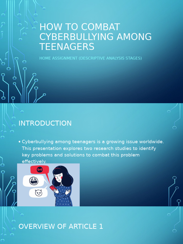 Cyberbullying Presentation | PDF