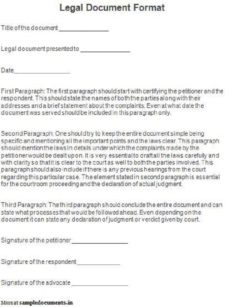 Sample Legal Document 004 | PDF