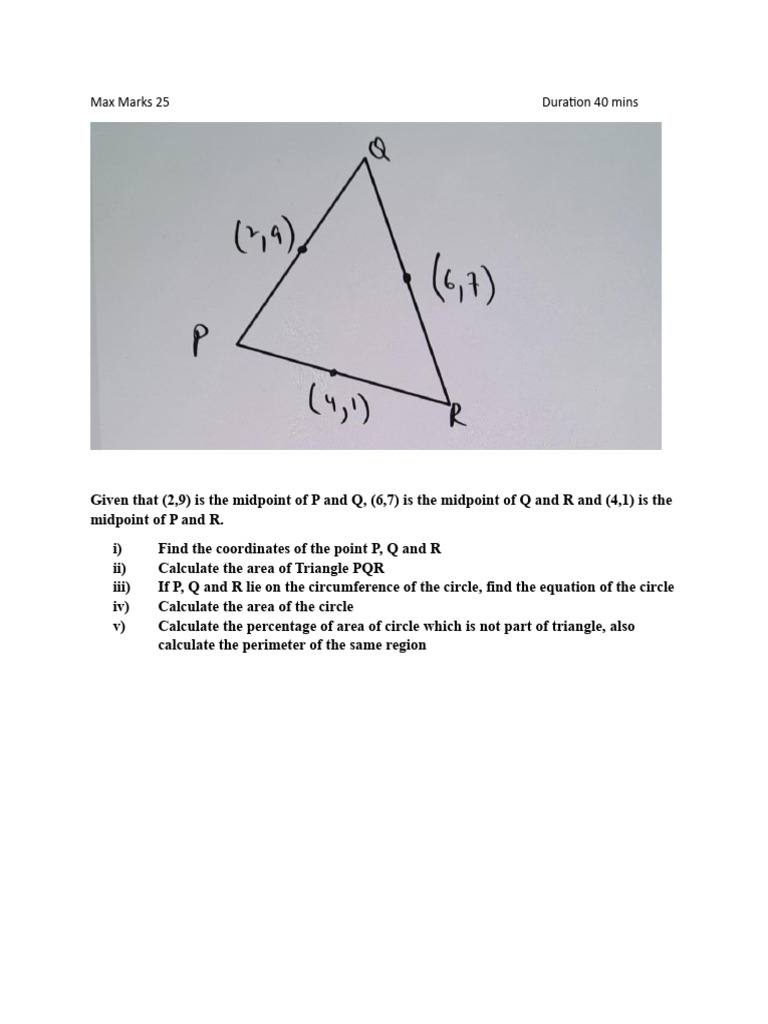 Geometry Problem Solving Task | PDF