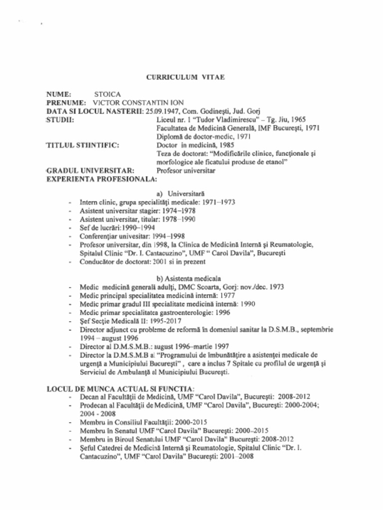 CV Stoica Victor | PDF