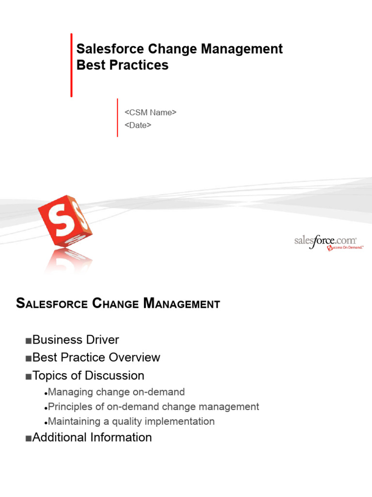 Change Management Best Practices | PDF | Change Management | Version ...