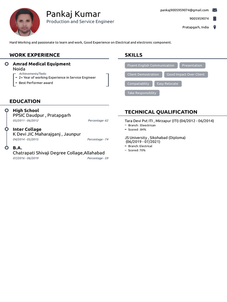 Pankaj's Resume | PDF