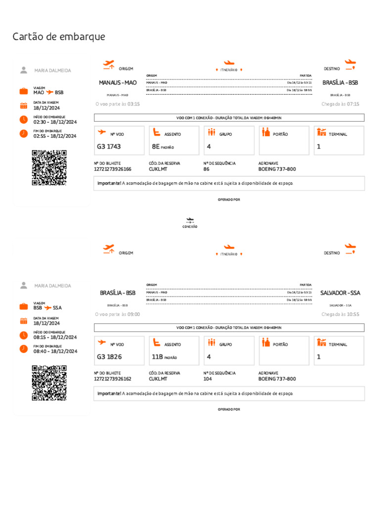VoeGOL _ Cartão de Embarque - SOPHIA | PDF | Aviação | Aeronave