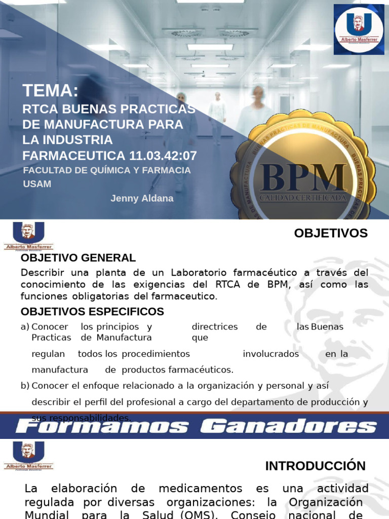 RTCA de BPM 1 | PDF | Farmacéutico | Farmacia
