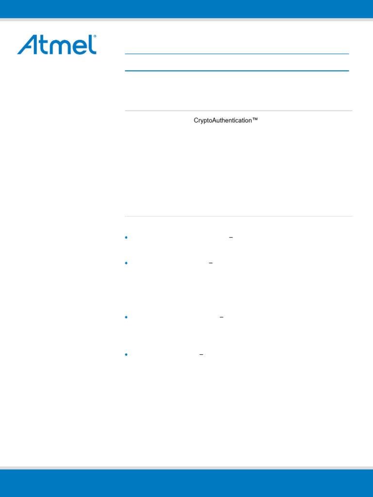 Atmel 8845 CryptoAuth ATSHA204A ATECC508A Personalization Guide ApplicationNote | PDF | Public ...
