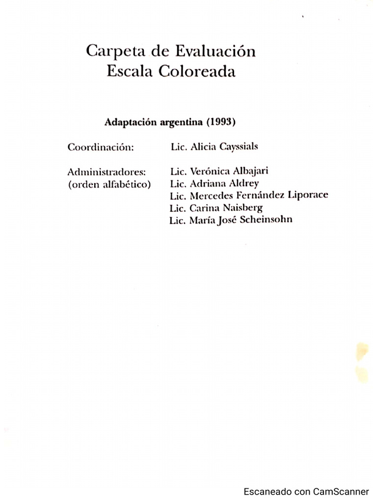 Tablas Raven Coloreada | PDF
