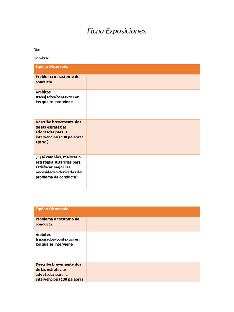 Ficha Exposiciones | PDF