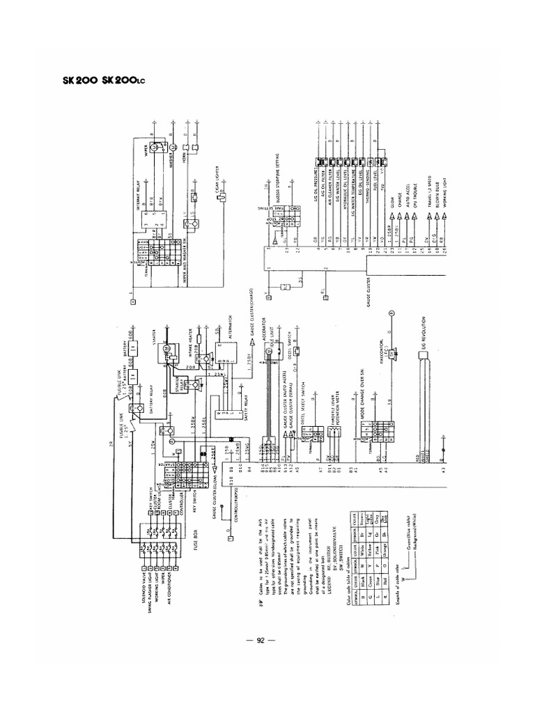 Kobelco Sk200 3 Wiring Erff | PDF