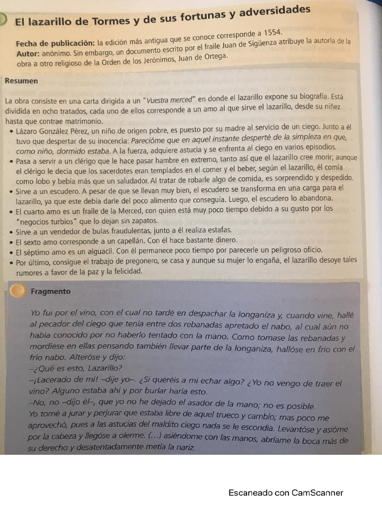 Lazarillo de Tormes | PDF