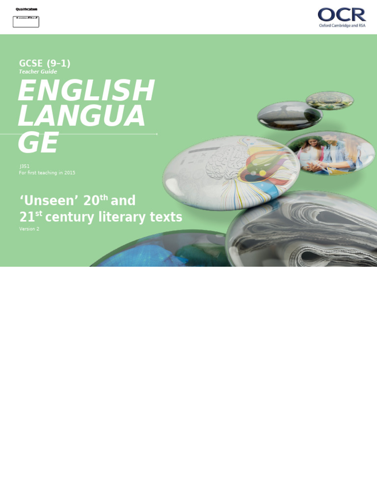 Unseen 20th and 21st Century Literary Texts | PDF