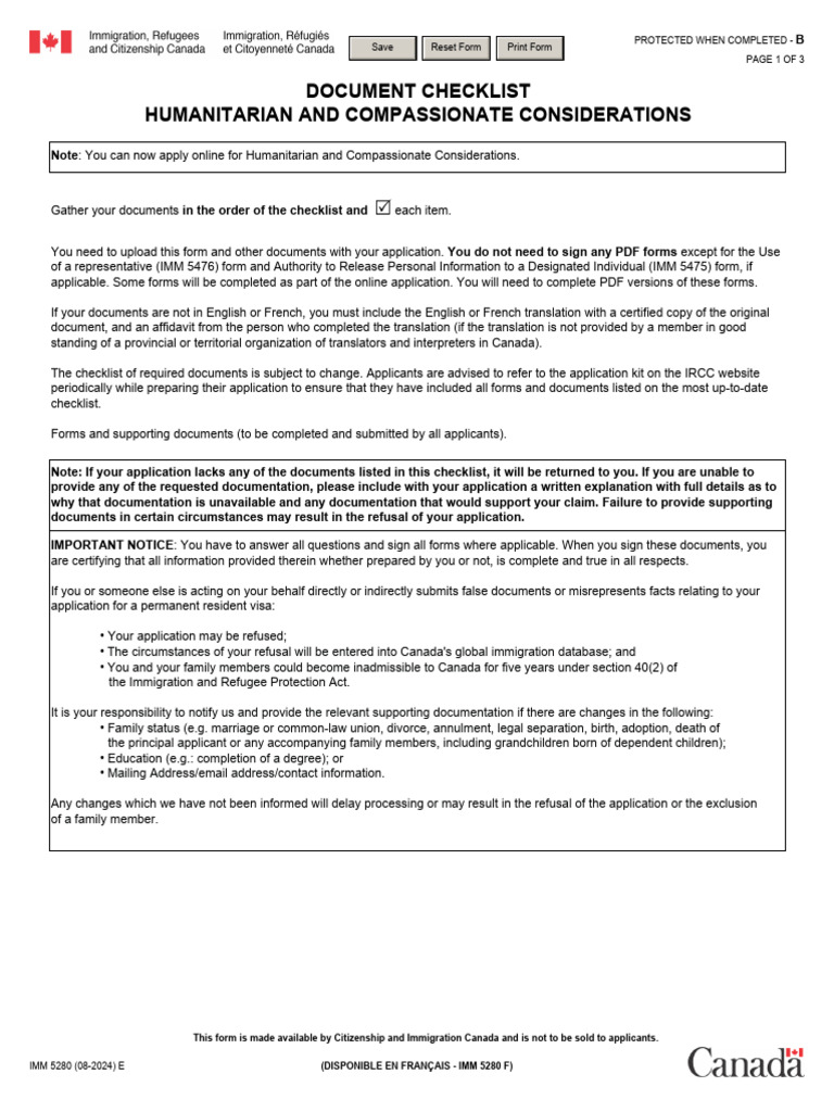 Imm 5280 e | PDF | Travel Visa | Birth Certificate
