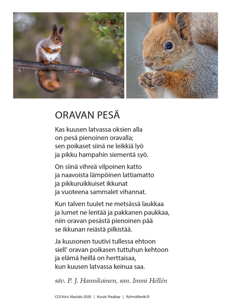 Talvinen-laulu-Oravan-pesa-kuvitettu | PDF