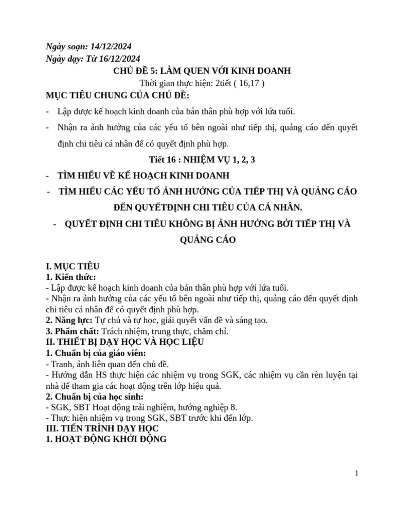 HDTN 8 (chủ dề 5) (23-24) | PDF