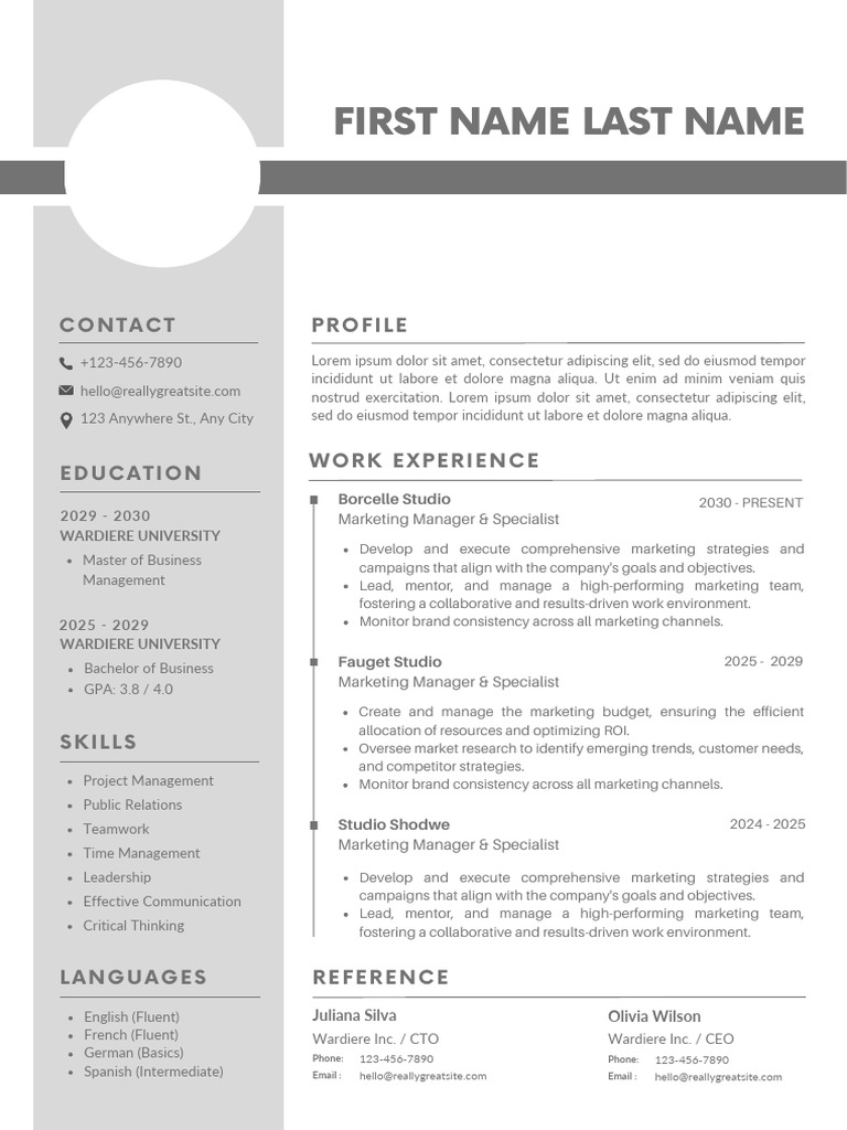 Sample Resume 1 | PDF | Marketing | Business
