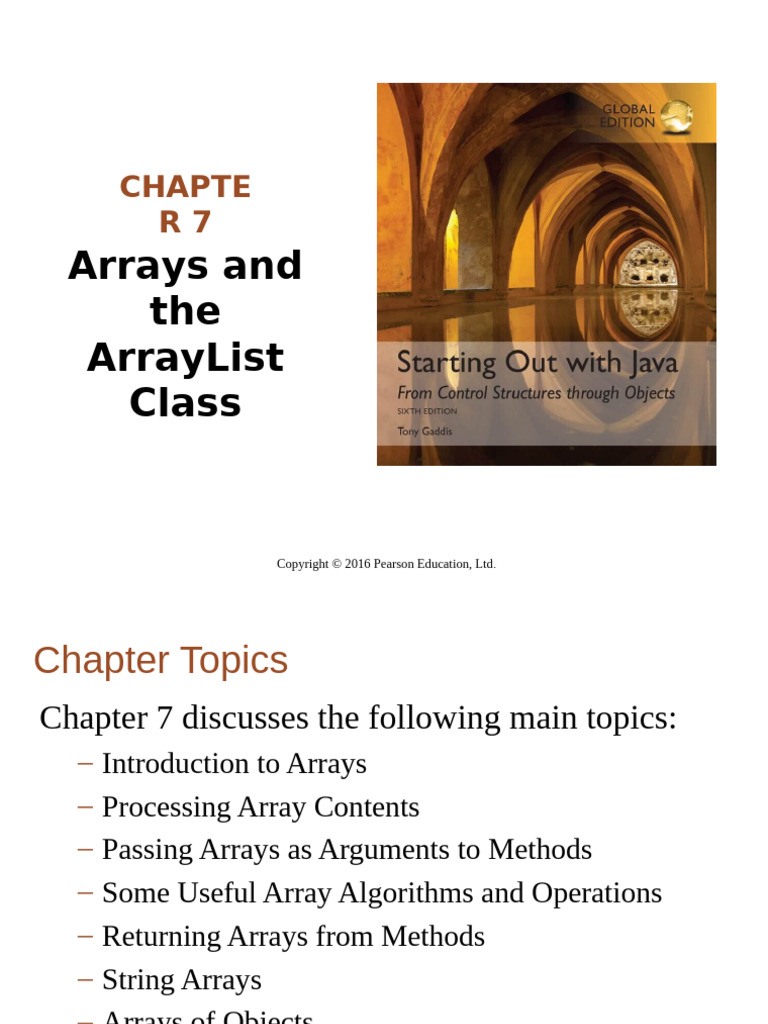 CSO_Gaddis_Java_Chapter07_6ge | PDF | Integer (Computer Science) | Computer Data