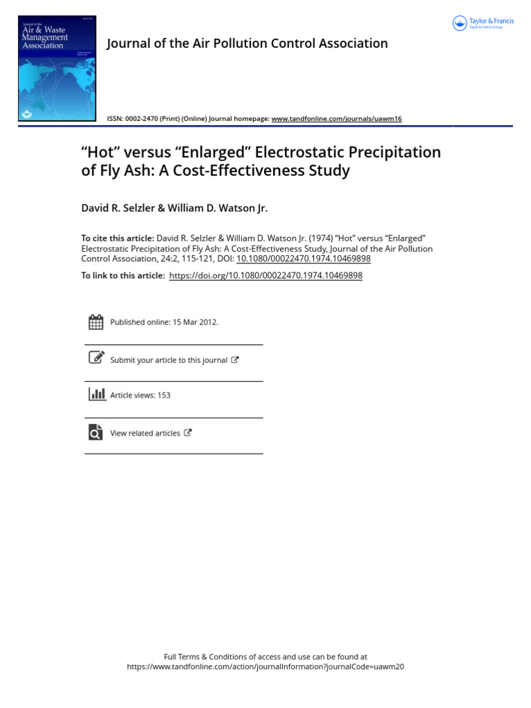 15 - Hot - Versus - Enlarged - Electrostatic Precipitation of Fly Ash ...