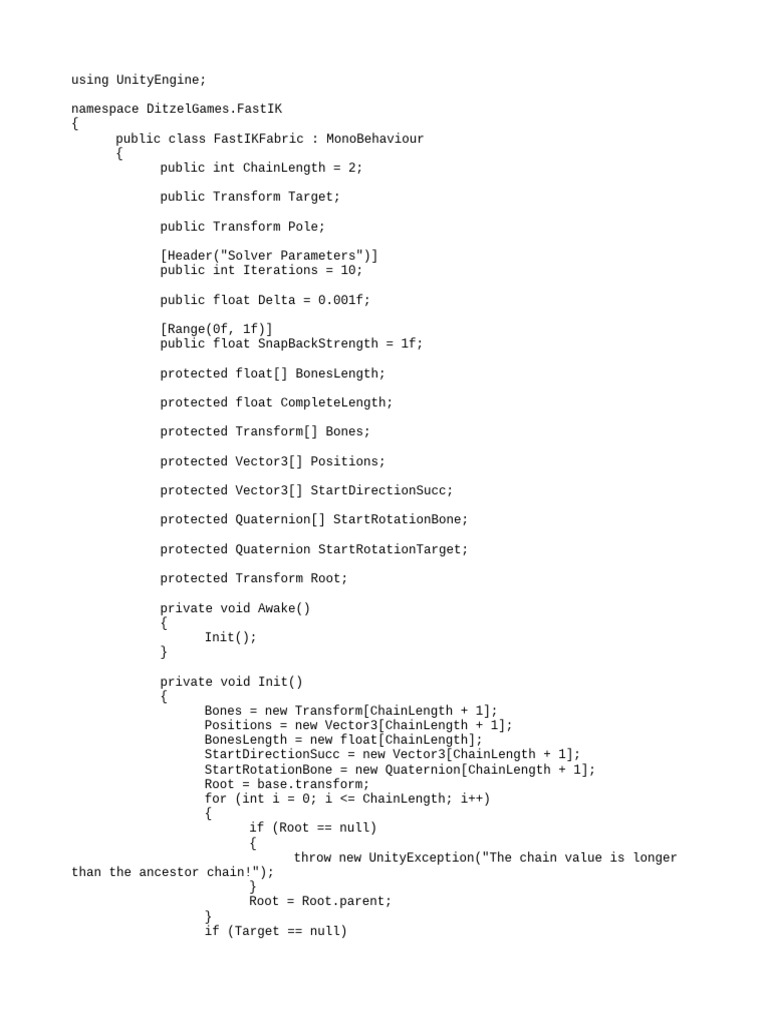 FastIKFabric.cs | PDF | Computer Programming | Software Engineering