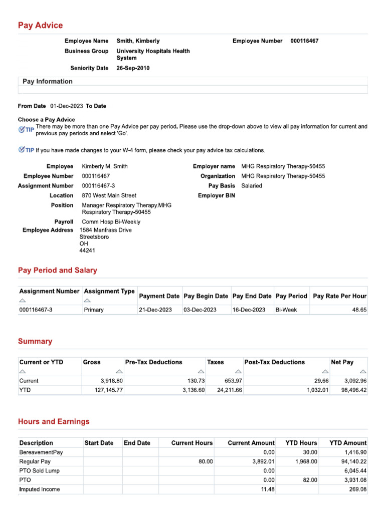Pay Dec 2023 | PDF
