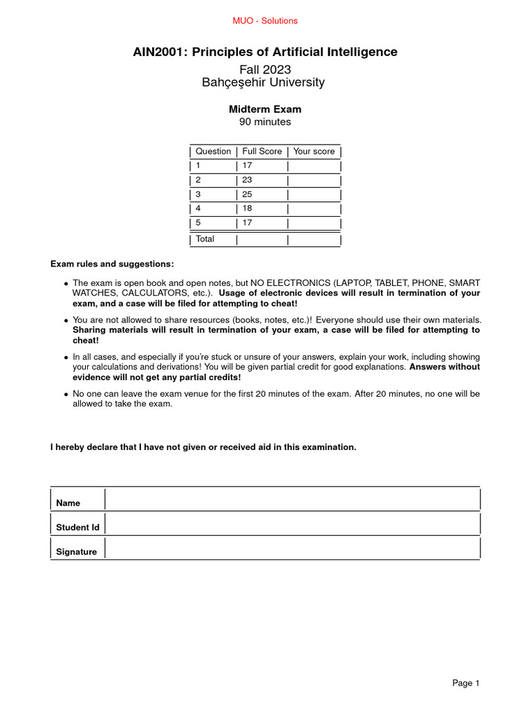 Midterm Solutions 20231127 | PDF | Algorithms And Data Structures | Algorithms