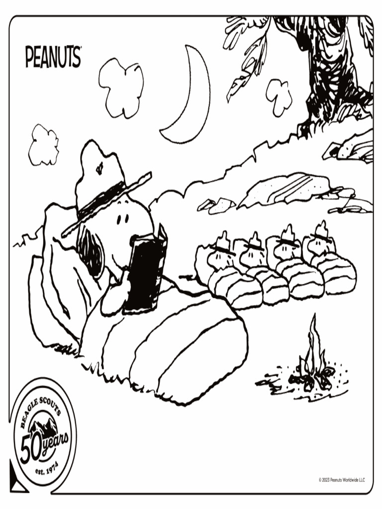 Beagle Scouts 50th - Coloring Sheets-04 | PDF