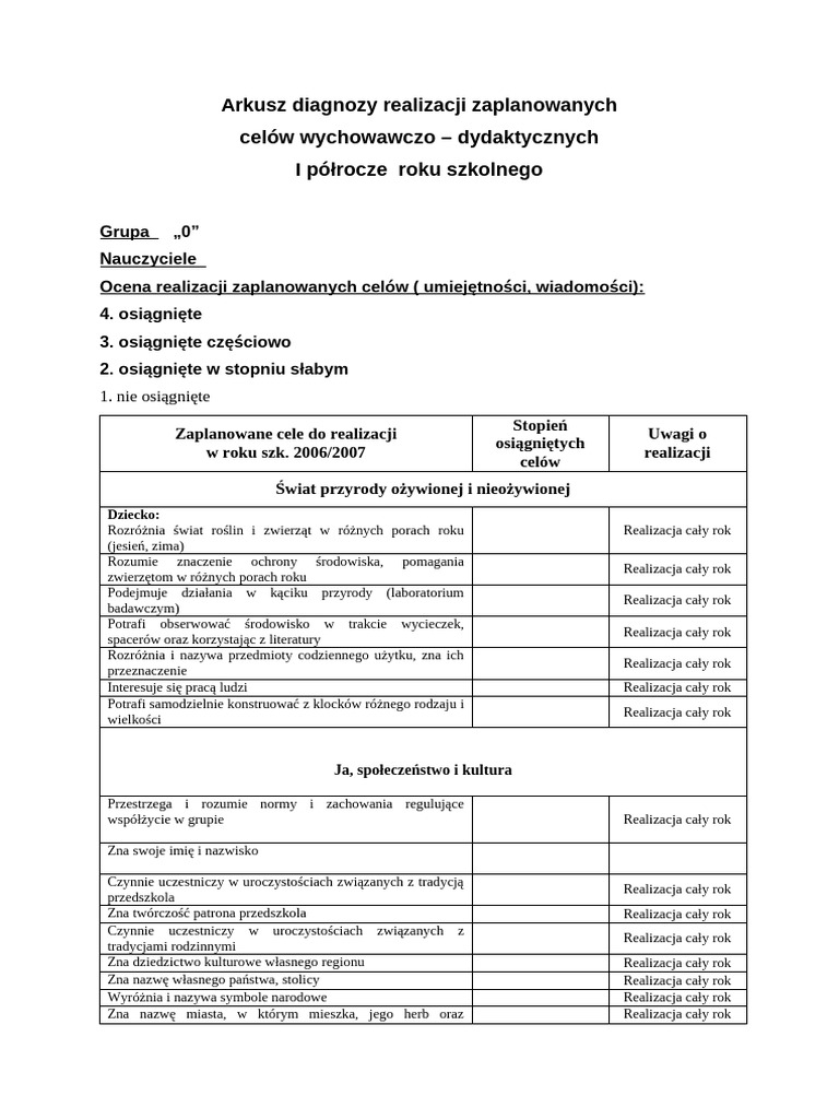 arkusz.diagnozy | PDF