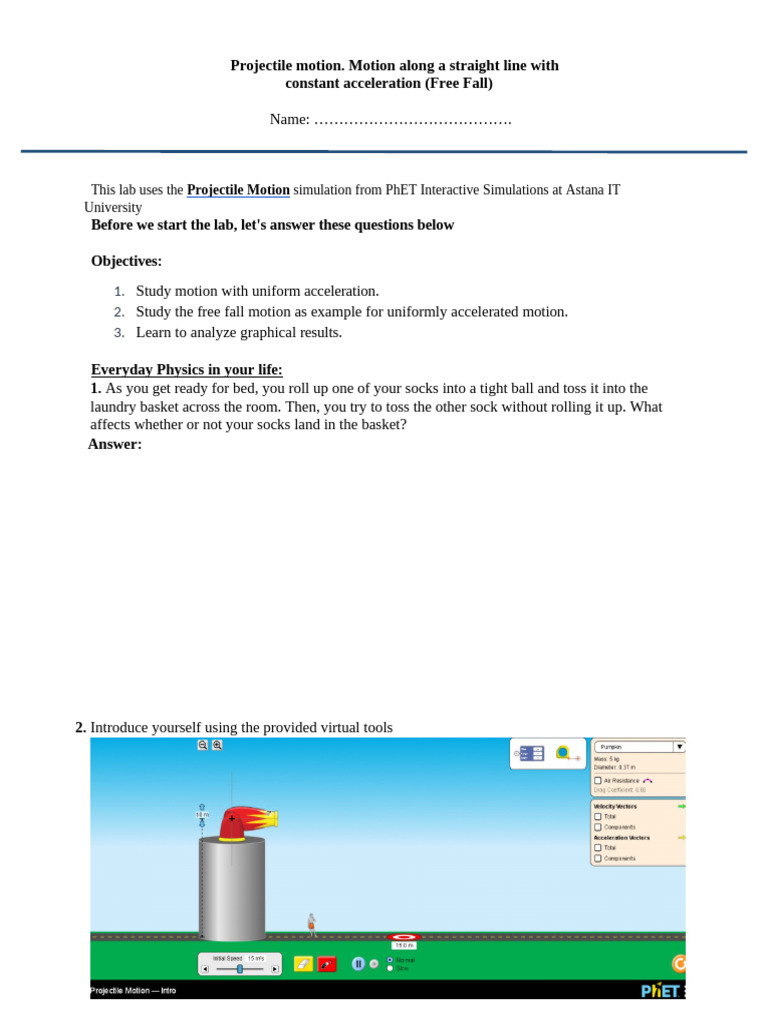 Laboratory Work No.1 - 16.09.24 | PDF | Acceleration | Speed