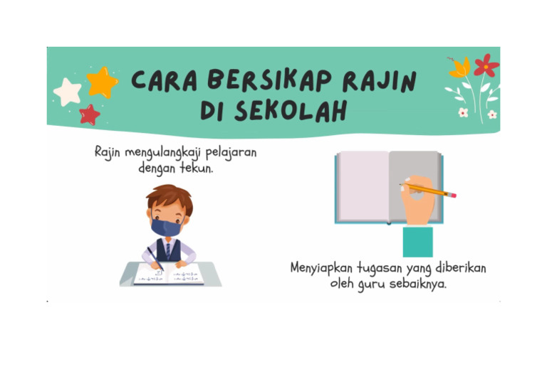 Cara Bersikap Rajin Di Sekolah Moral Tahun 3 | PDF