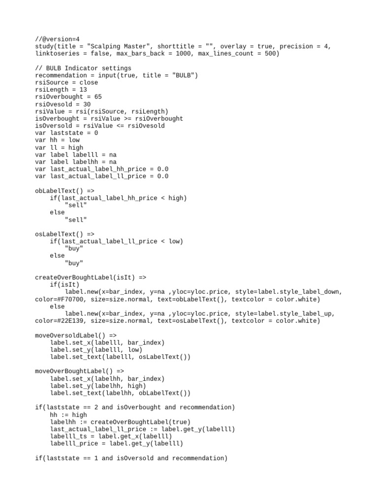 Scalping Master | PDF
