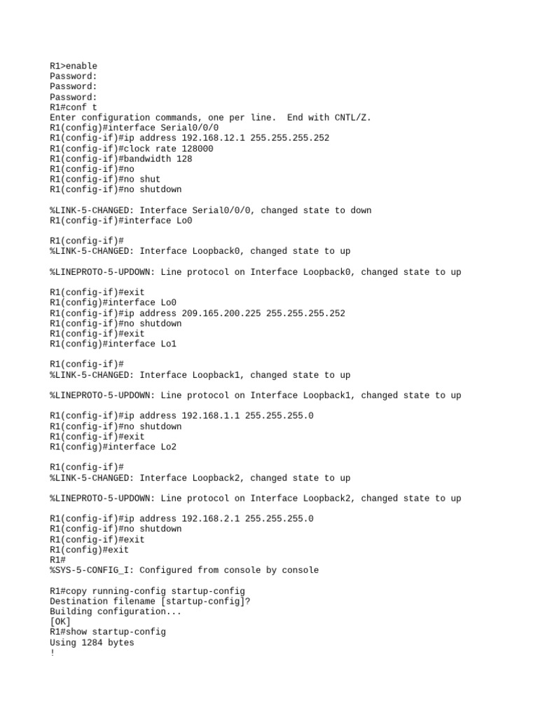 conf R1 | PDF | Routing | Networking Standards