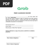 Vehicle Authorization for Grab Driver | PDF