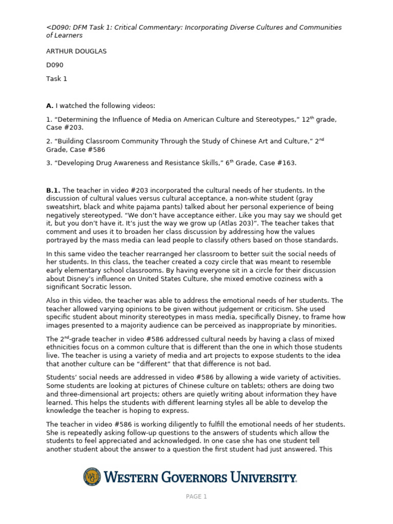 ABD DFM3 Task 1 | PDF ABD DFM3 Task 1 | PDF