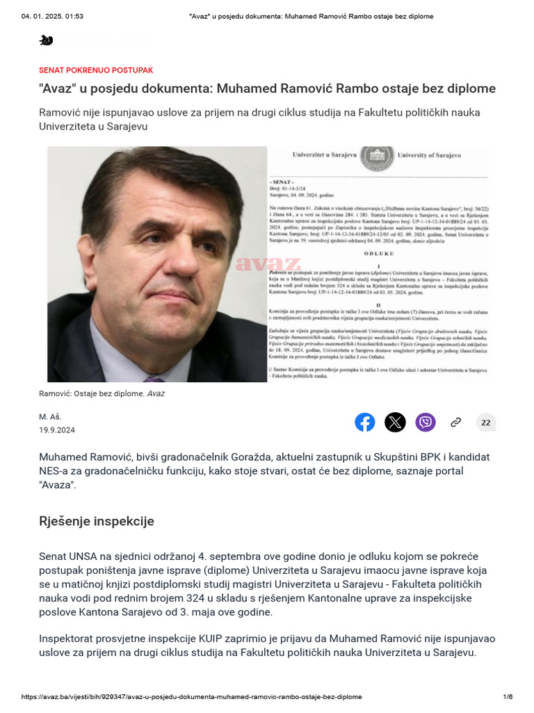 Muhamed Ramović Rambo | PDF