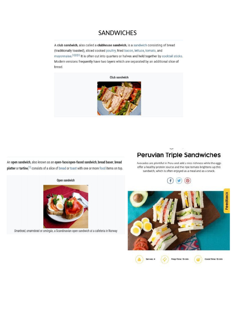 SANDWICHES | PDF