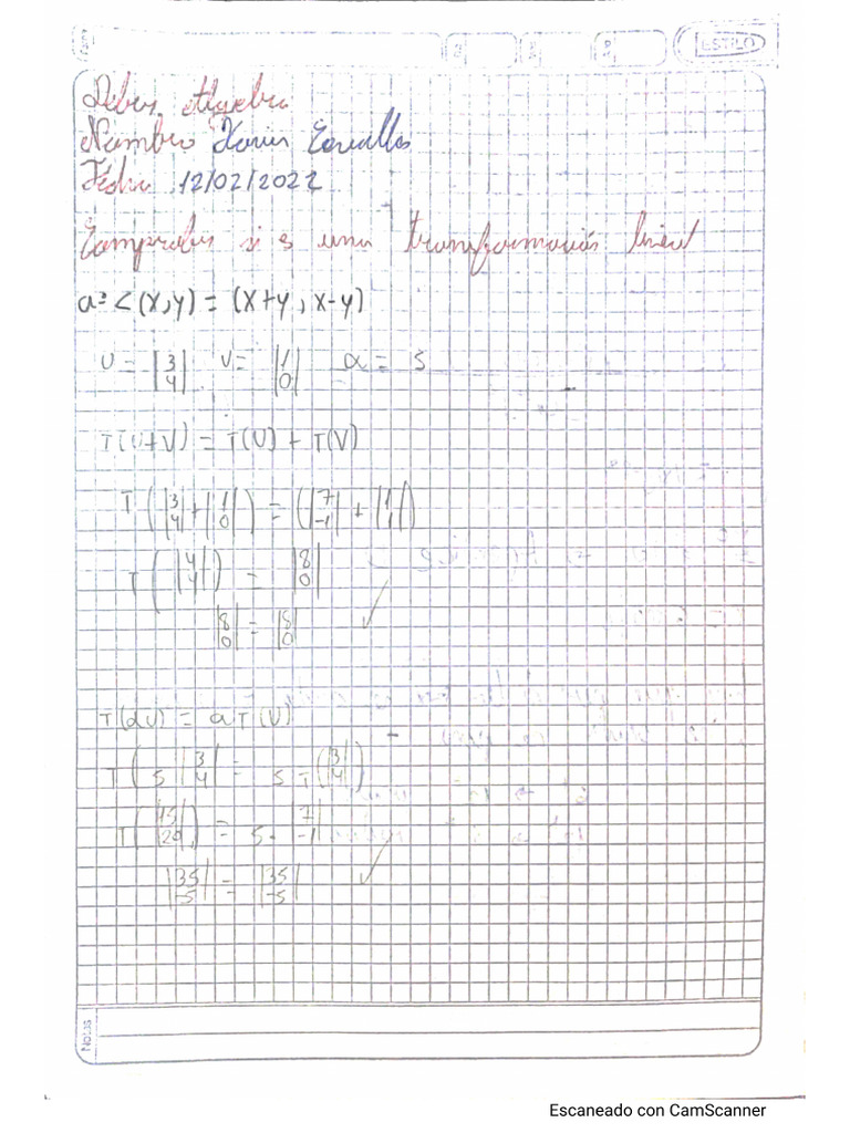 Deber Álgebra | PDF