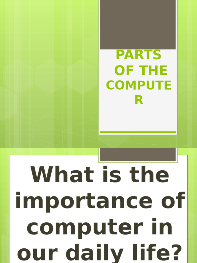 Essential Computer Parts Explained | PDF