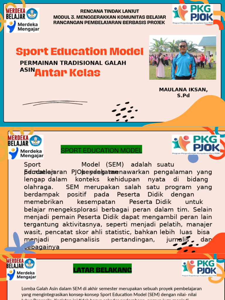 Pembelajaran SEM Melalui Galah Asin | PDF