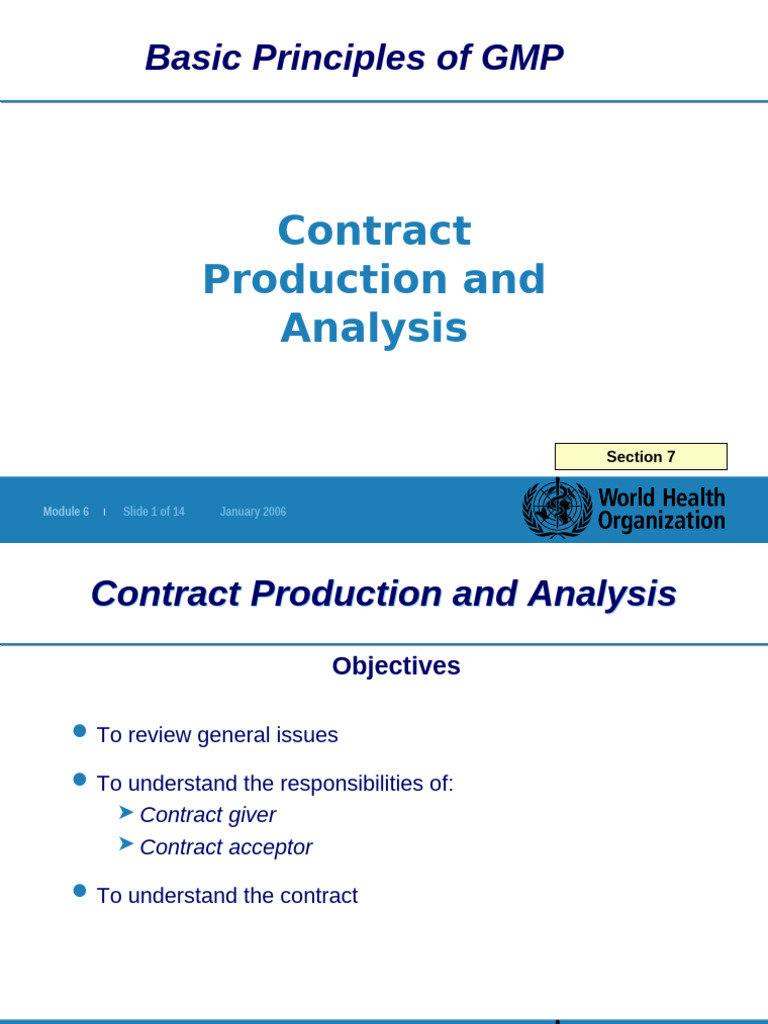 6-Contract Production and Analysis | PDF | Business