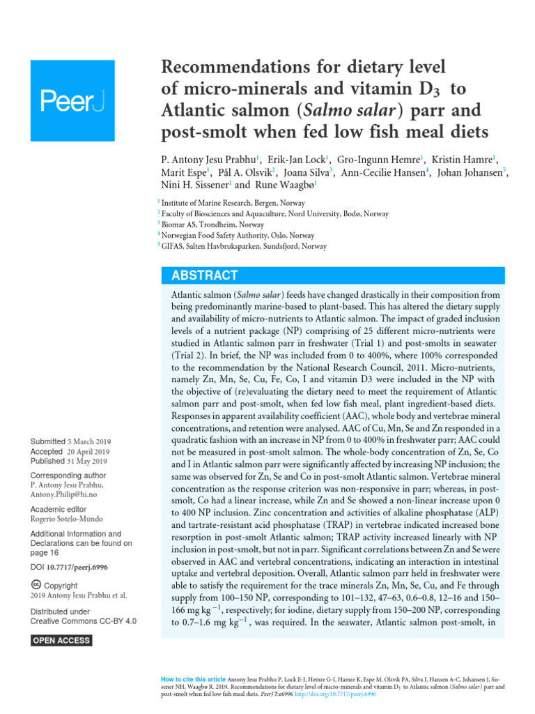3.-peerj-6996 | PDF | Nutrients | Salmon
