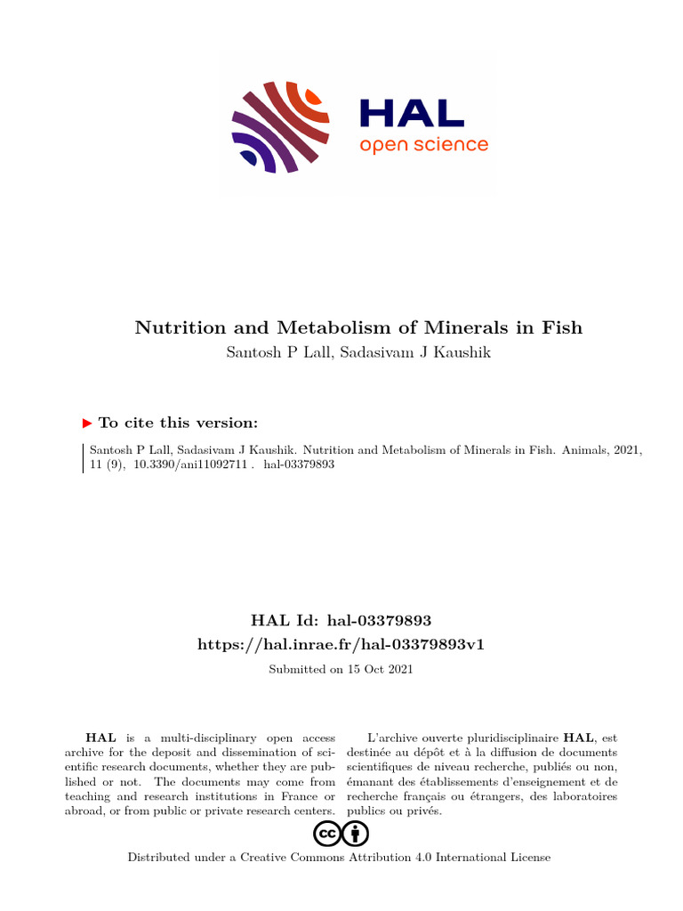 2021 Lall Animals | PDF | Copper | Iron
