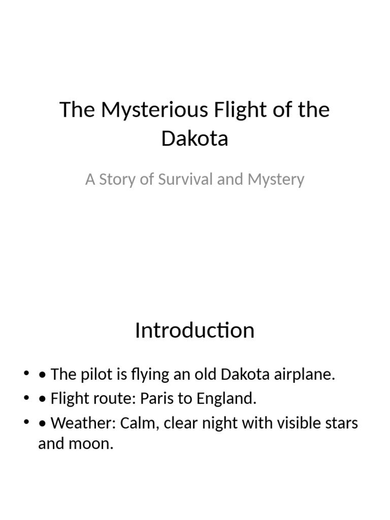 Mysterious Flight of The Dakota 2 | PDF