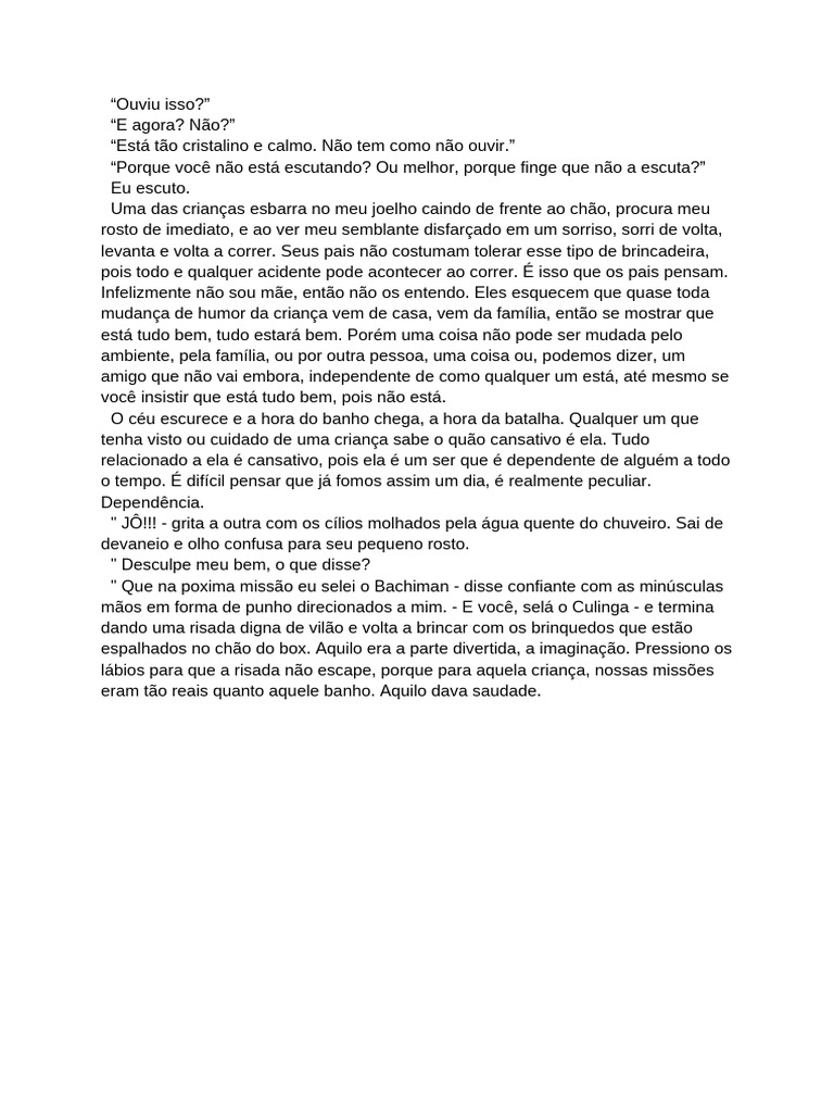 Reflexões sobre Infância e Imaginação | PDF