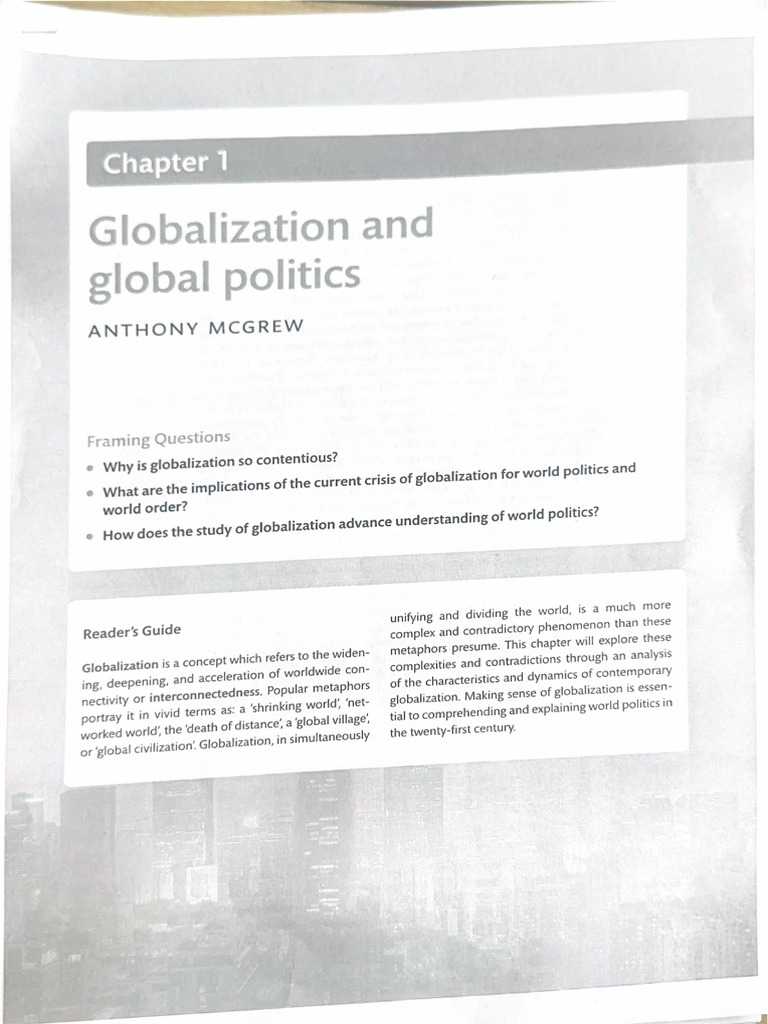 Globalization notes | PDF