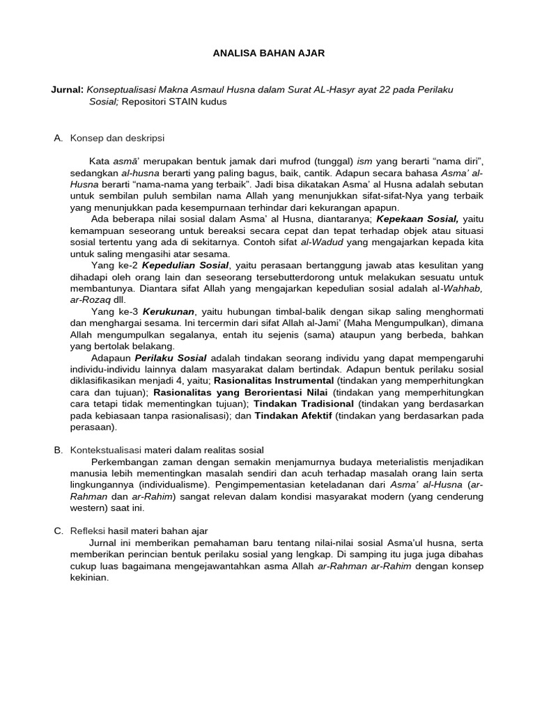 Analisa Kb 2 Pdf