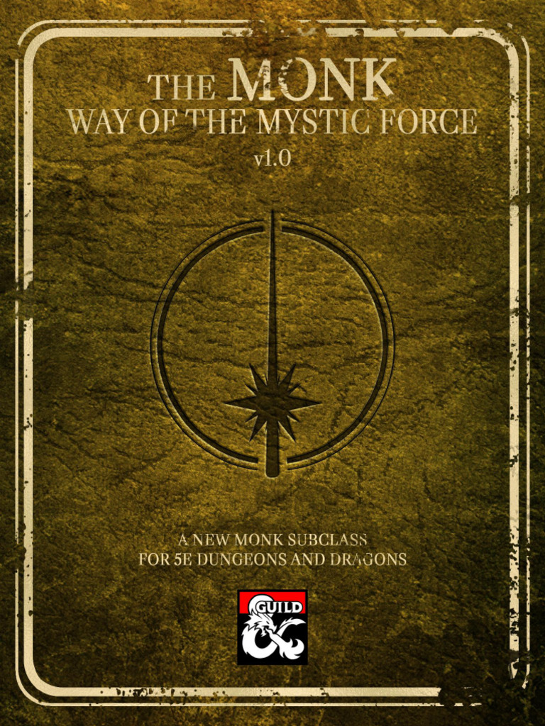 Arcane Athenæum - The Monk Way of The Mystic Force | PDF | Wizards Of ...