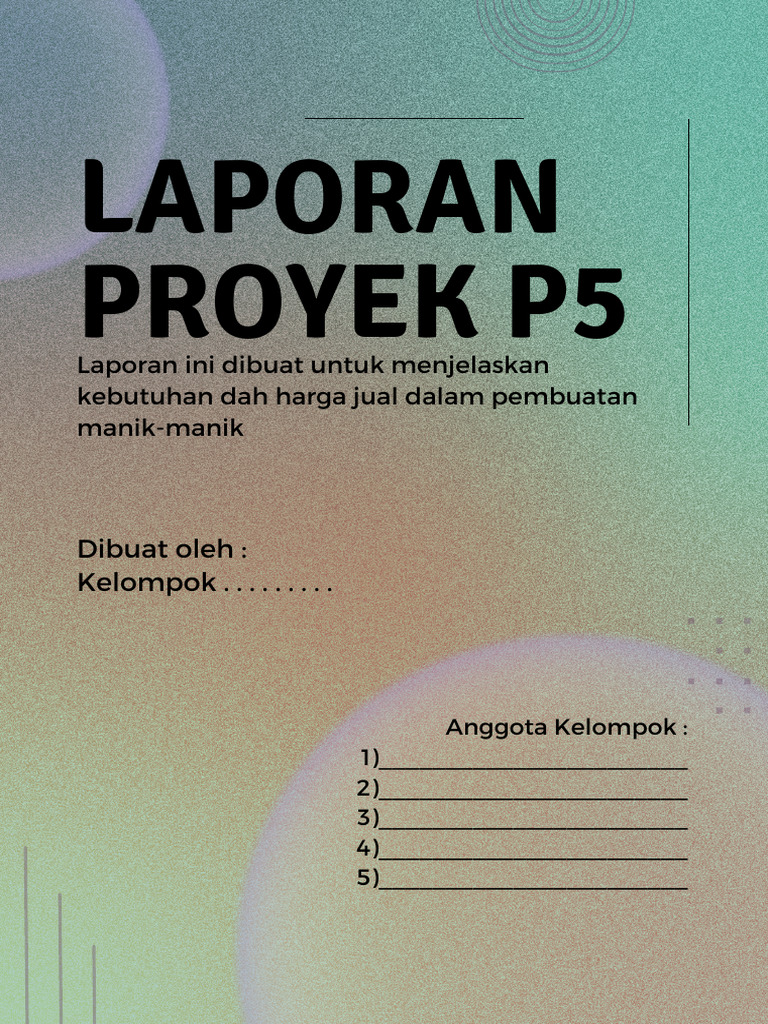 Laporan Proyek P5 | PDF