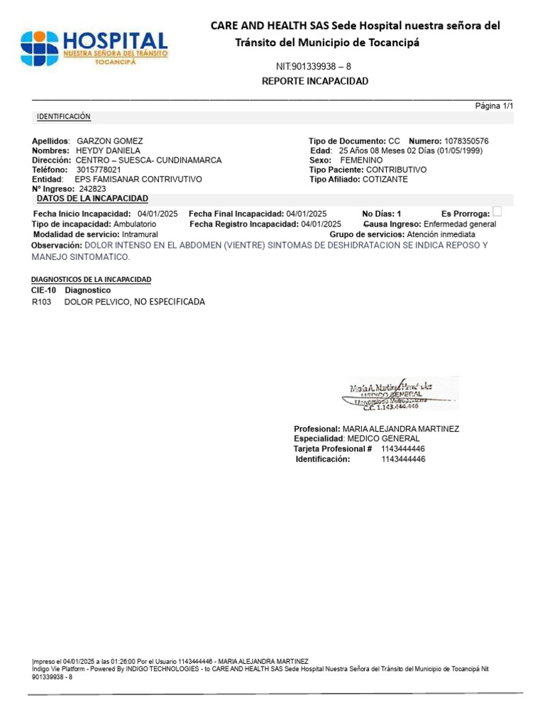 Daniela Garzon G | PDF | Enfermedades y trastornos humanos | Causas de ...