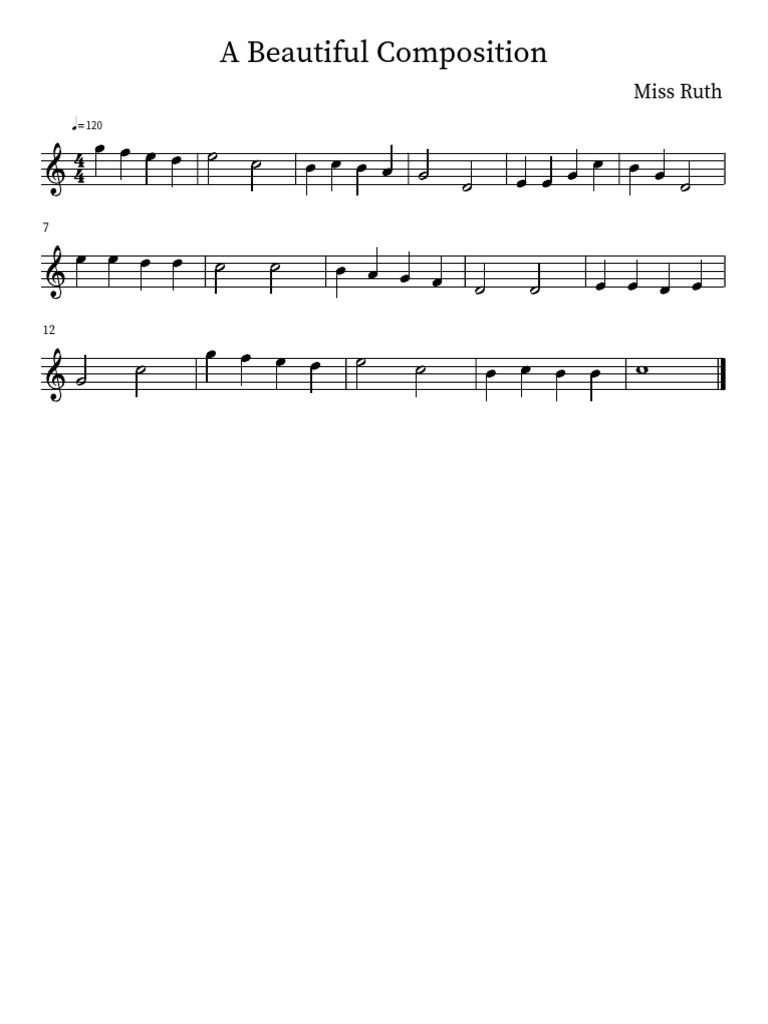 A Beautiful Composition | PDF