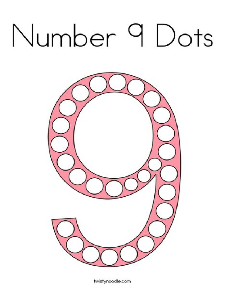 Number-9-Dots Coloring Page PNG 468x609 q85 | PDF