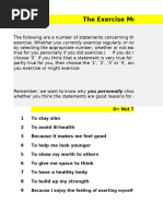 Exercise Motivations Inventory Overview | PDF | Motivation | Motivational