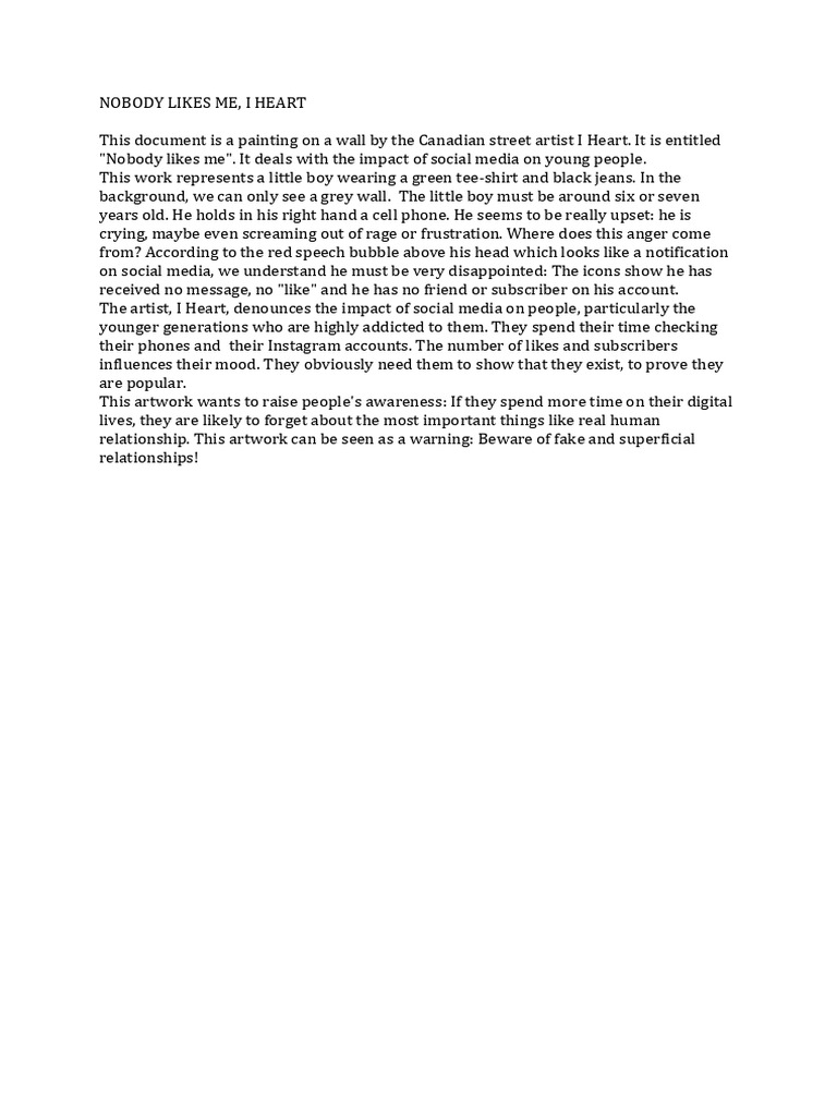 NOBODY LIKES ME P. 133 | PDF